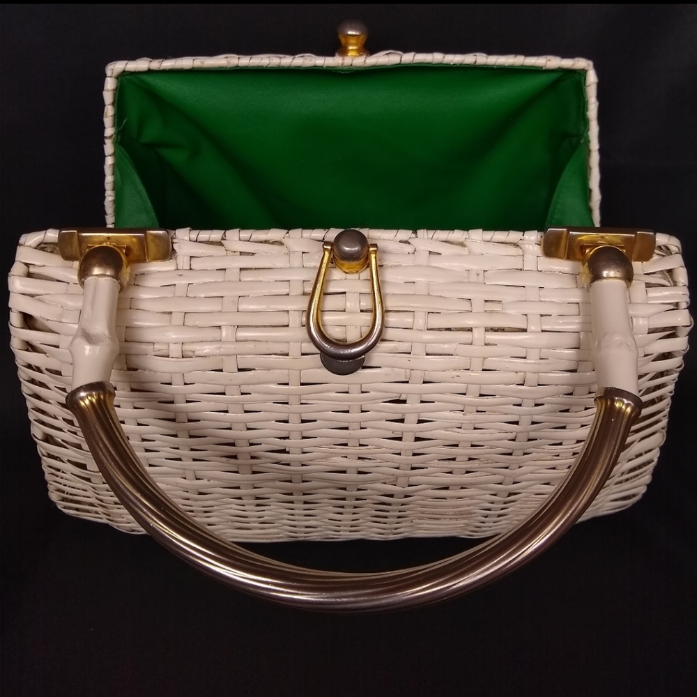 1950s Koret Designer Vintage Basket Purse - Gem